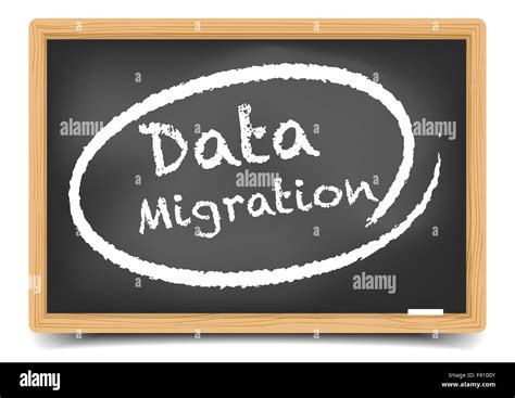 Blackboard Data Migration Stock Photo Alamy