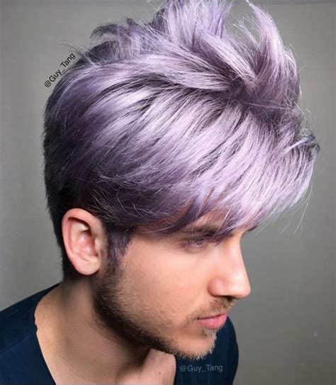 From Blue To Dusty Purple Cool Hair Color Ideas For Men Fashionably Male