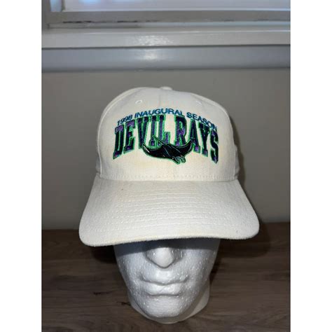 Mlb 1998 Inaugural Season Devil Rays Baseball Snapback Hat 90s Grailed