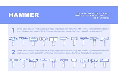 Hammer Tool Construction Landing Header Vector 2322198