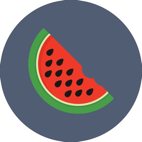 Watermelon Flat Circle Multicolor 10002768 Vector Art At Vecteezy