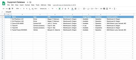 Excel Spreadsheet Template