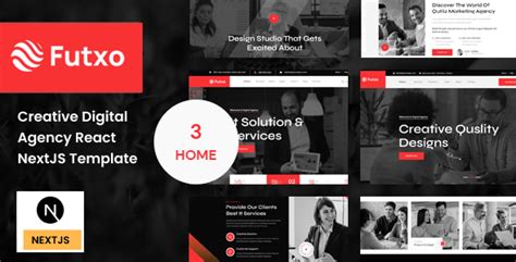 Futxo Creative Digital Agency React Nextjs Template By Kathbirali