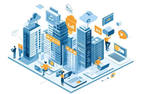 Cloud Computing Cityscape Digital Transformation Technology Innovation