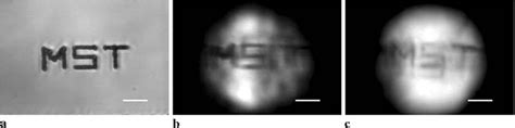 imaging performance of the spherical microlens array a a mst pattern