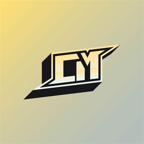 Premium Vector Initials Cm Logo With A Bright Color Is Suitable For Esports Teams And Others