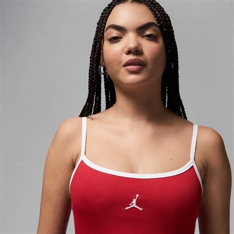 Buy Jordan Womens Tight Tank Dress Varsity Red White White Nike Uae
