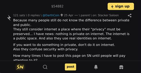 Reply On Stacker Saloon Stacker News