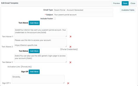 Customize Automatic Email Templates EbabeData