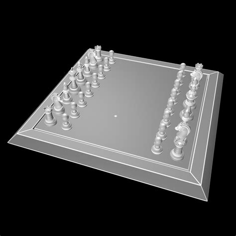 체스 세트 Hd 3d 모델 59 C4d 3ds Dxf Fbx Obj Free3d