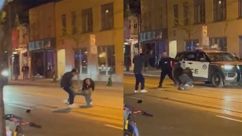 Man Hits Stranger With Pet Python During Street Fight In Canada Watch Viral Video Trending