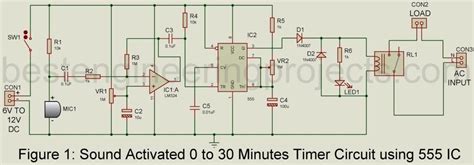 Sound Activated 0 30 Minutes Timer Circuit Engineering Projects