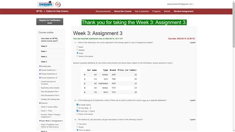 Assignment 3 Python For Data Science Iit Madras Nptel 2k23 Data Science Machine