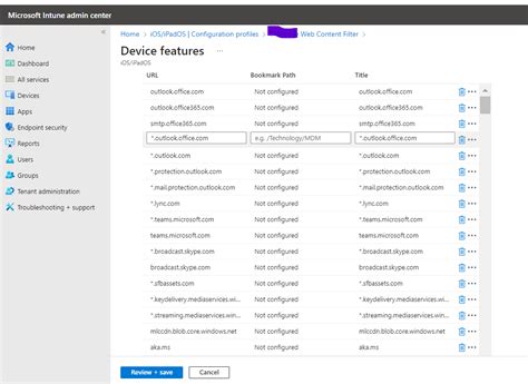 Web Content Filter Url Missing On Ipad Devices Microsoft Qanda