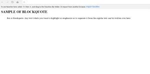 How To Use HTML BLOCKQUOTE And HTML PREFORMATTED Tag
