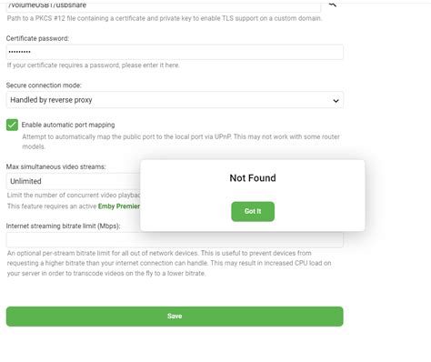 Securing Emby With HTTPS Synology Emby Community