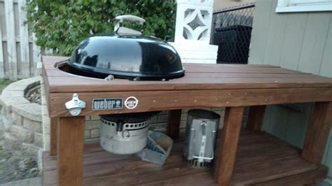 Akorn Kamado Grill Table Plans Primo Large Vision Diy Weber Homemade Jr Joe Portable Charger