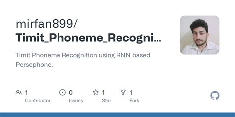 Github Mirfan899timitphonemerecognition Timit Phoneme Recognition Using Rnn Based Persephone