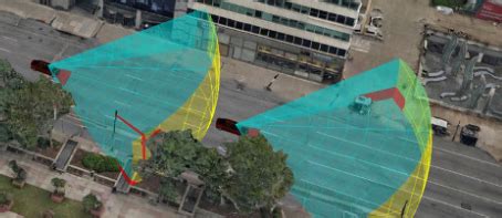 Drawing Camera Lines Until Frustum Rectangle Using Cesium Geographic Information Systems