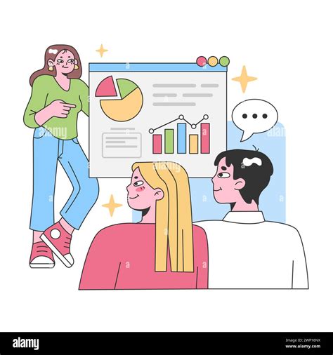 Engaging Presentation By A Young Woman Showcasing Data To Attentive Listeners Bright And