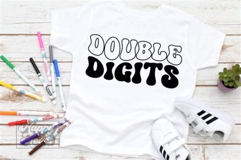 1 Double Digits Retro Svg Designs And Graphics