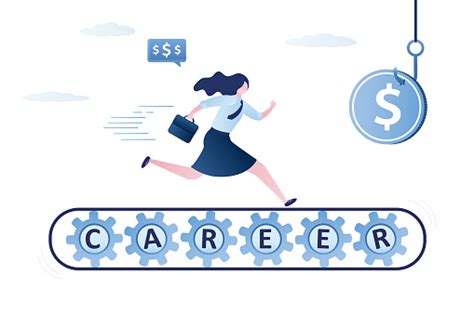 사업가를 위한 재정적 미끼 직원은 열심히 일합니다 효율성 최대 생산성 사업 동기 부여 관리자는 톱니바퀴 기어를 회전시키기 위해 전속력으로 달립니다 기업 노예 제도 개발에