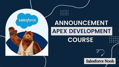 Introduction To Apex Development Course Salesforce Apex Tutorials Apex Tutorials For