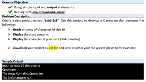 Solved Exercise Objectives Using Simple Input And Output