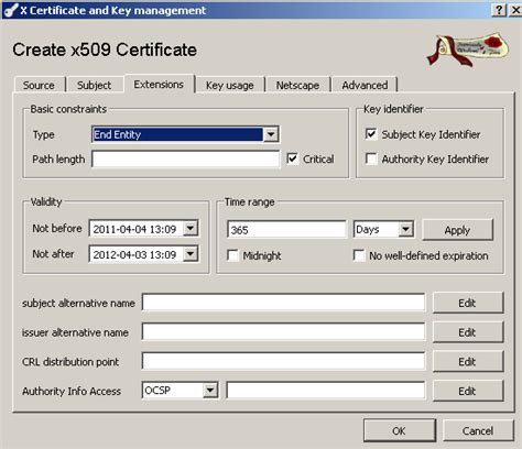 Using XCA To Configure The OpenVPN PKI Part As An Alternative To OpenVPN S Easy Rsa