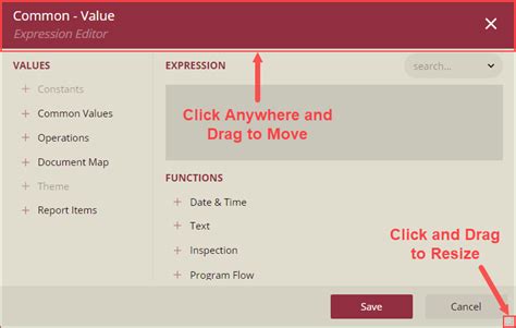 Wyn Enterprise Expression Editor Wyn Documentation