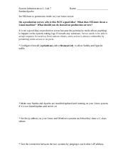 Lab Samba Apache Doc System Administration I Lab Samba Apache Name Set SELinux To