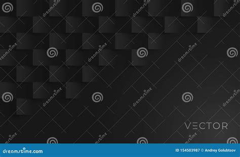 Abstract Geometric Texture Background Black Paper 3d Fold Pattern Vector Modern Graphic