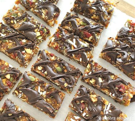 Fruit And Nut Protein Bars No Bake 2 Sisters Recipes By Anna And Liz