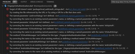 Target Of URI Doesn T Exist Package Local Auth Auth Strings Dart Issue Cobowallet