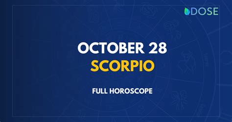 October 28 Zodiac Sign Compatibility Personality Traits And More Dose