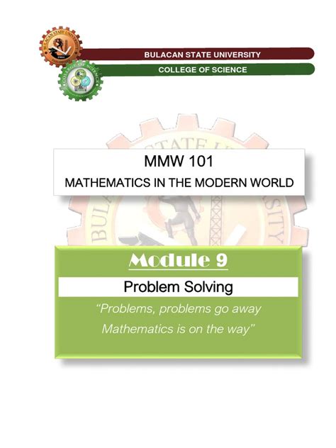 final module 9 problem solving pdf mathematics cognitive science