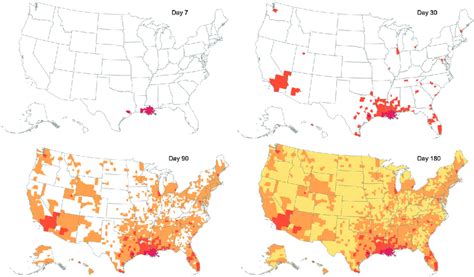 Model Evolution Spatio Temporal Spread Of Influenza For A Sample Download Scientific Diagram