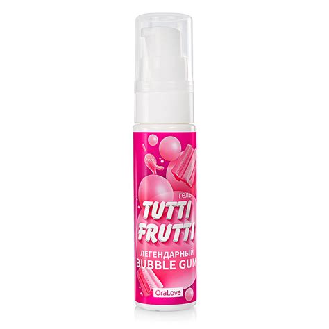 Интимный гель Tutti Frutti Bubble Gum 30г купить оптом Поставщик