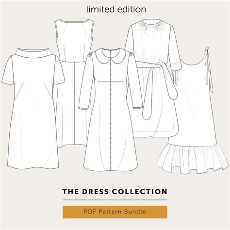 the ultimate dress pdf pattern collection limited edition maven