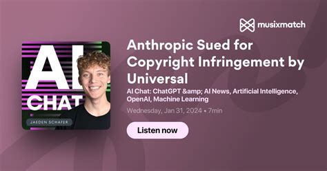 anthropic sued for copyright infringement by universal transcript ai