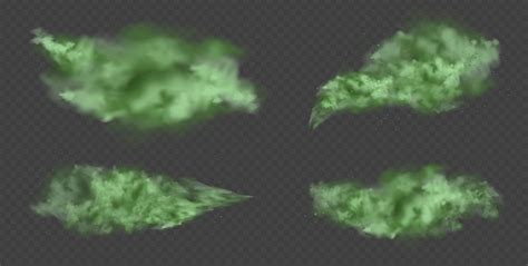 녹색 먼지 녹색 입자가 있는 추상적인 흐림 연기 투명 한 배경에 격리 된 연기 또는 먼지 추상적 신비가스 벡터 그림입니다 건조한에 대한 스톡 벡터 아트 및 기타 이미지