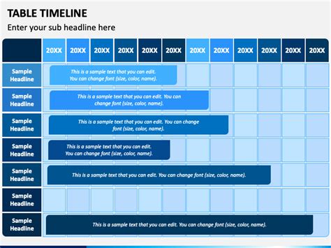 Table Timeline PowerPoint And Google Slides Template PPT Slides