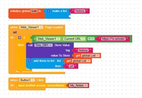 How To Save And Display Webview Browsing History In Kodular Databases Kodular Community