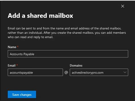 How To Create A Shared Mailbox Office Active Directory Pro