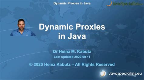 Dynamic Proxies In Java Youtube