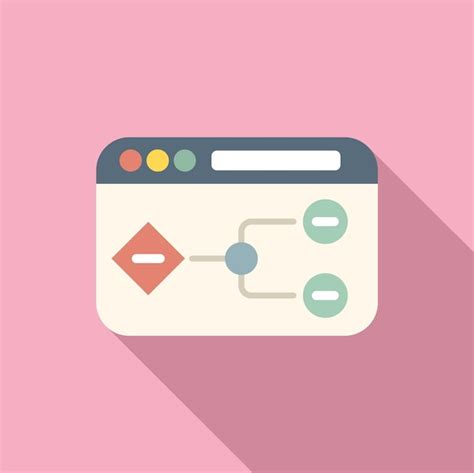 Premium Vector Web Scheme Api Icon Flat Vector Interface Website