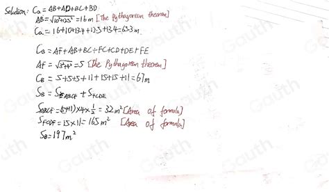 solved 3 i for each diagram below calculate the perimeter ii