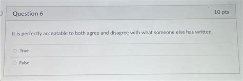 solved question 610 ﻿ptsit is perfectly acceptable to both