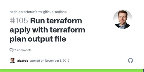 Run Terraform Apply With Terraform Plan Output File · Issue 105 · Hashicorpterraform Github