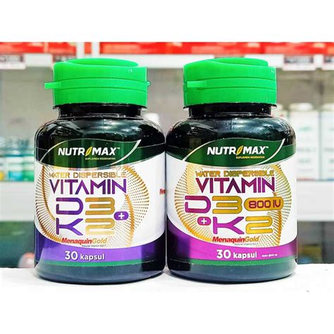 Jual Nutrimax Vitamin D3 K2 400iu And 800iu Isi 30 Kapsul Menjaga